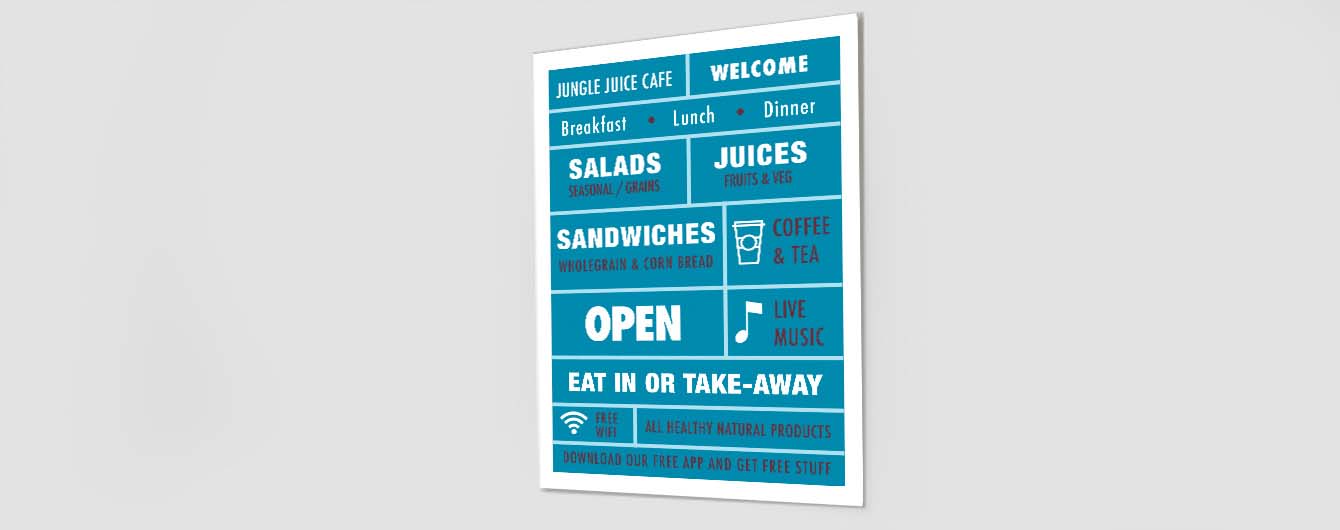 Menu Boards | Cafe & Restaurant Menu Signs | Printed.com