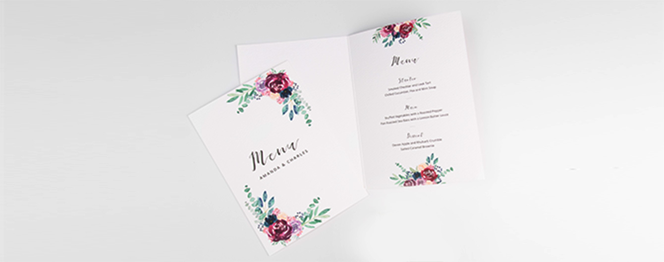Wedding Table Talkers | Free-Standing Table Numbers & Menus