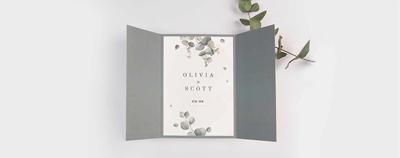 Folded Wedding Invitations | Gatefold Invitations | Printed.com