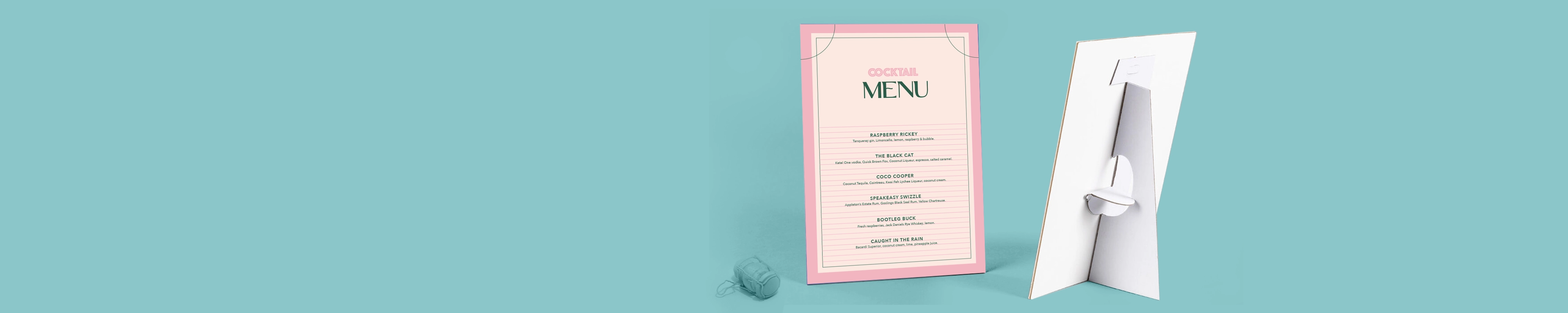 Strut Card Menus | Table Top Menus | Printed.com