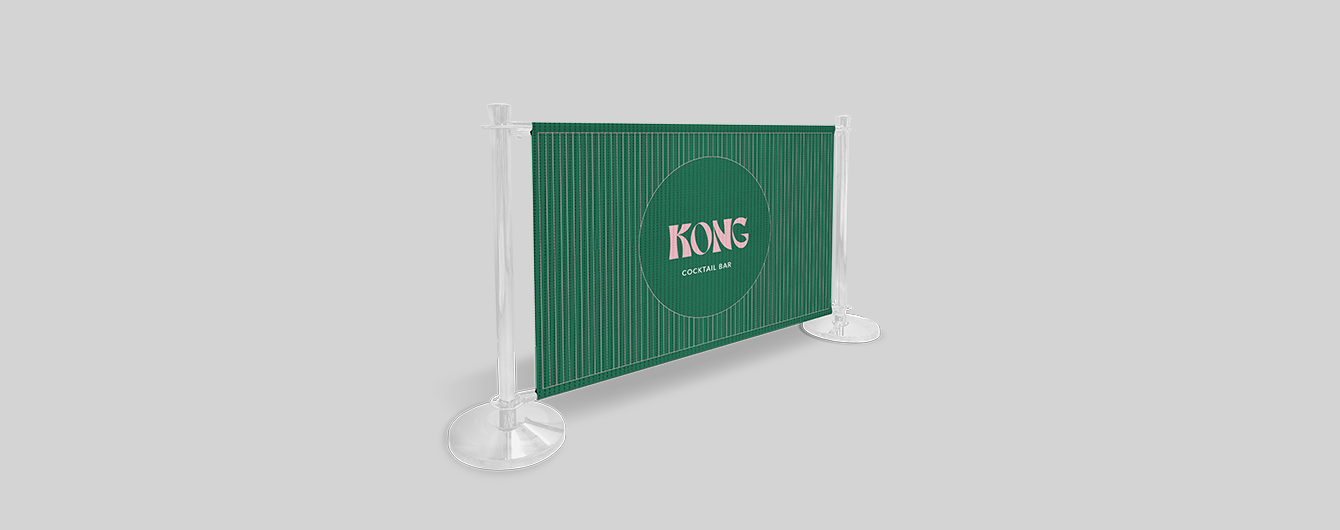 Cafe Barriers | Branded & Outdoor Cafe Signs | Printed.com