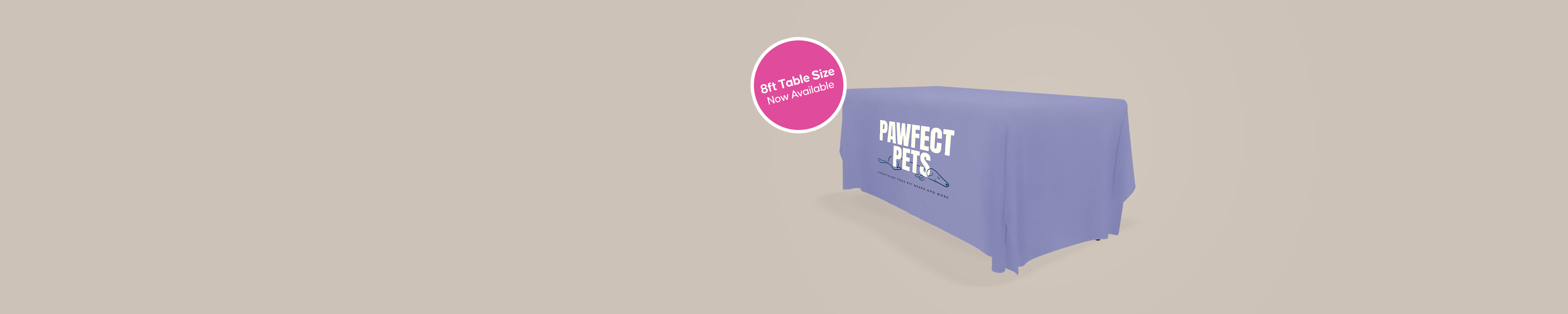 Rectangular Tablecloth Printing | Custom Branded Tablecloths | Printed.com