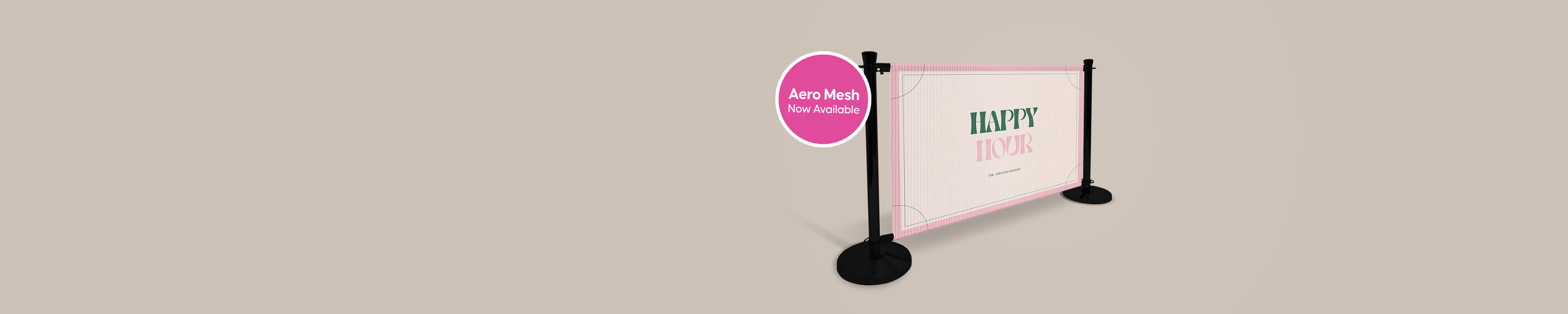 Cafe Barriers | Branded & Outdoor Cafe Signs | Printed.com