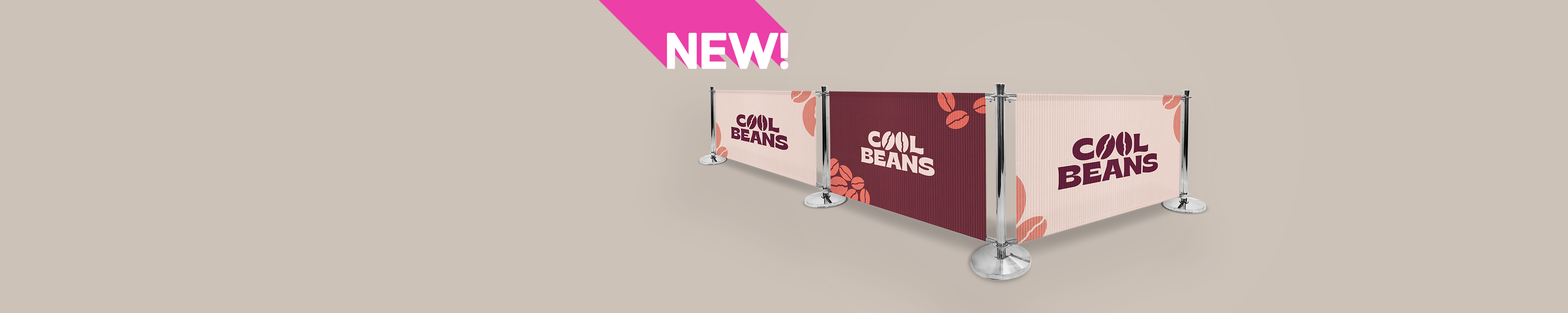 Cafe Barriers | Branded & Outdoor Cafe Signs | Printed.com
