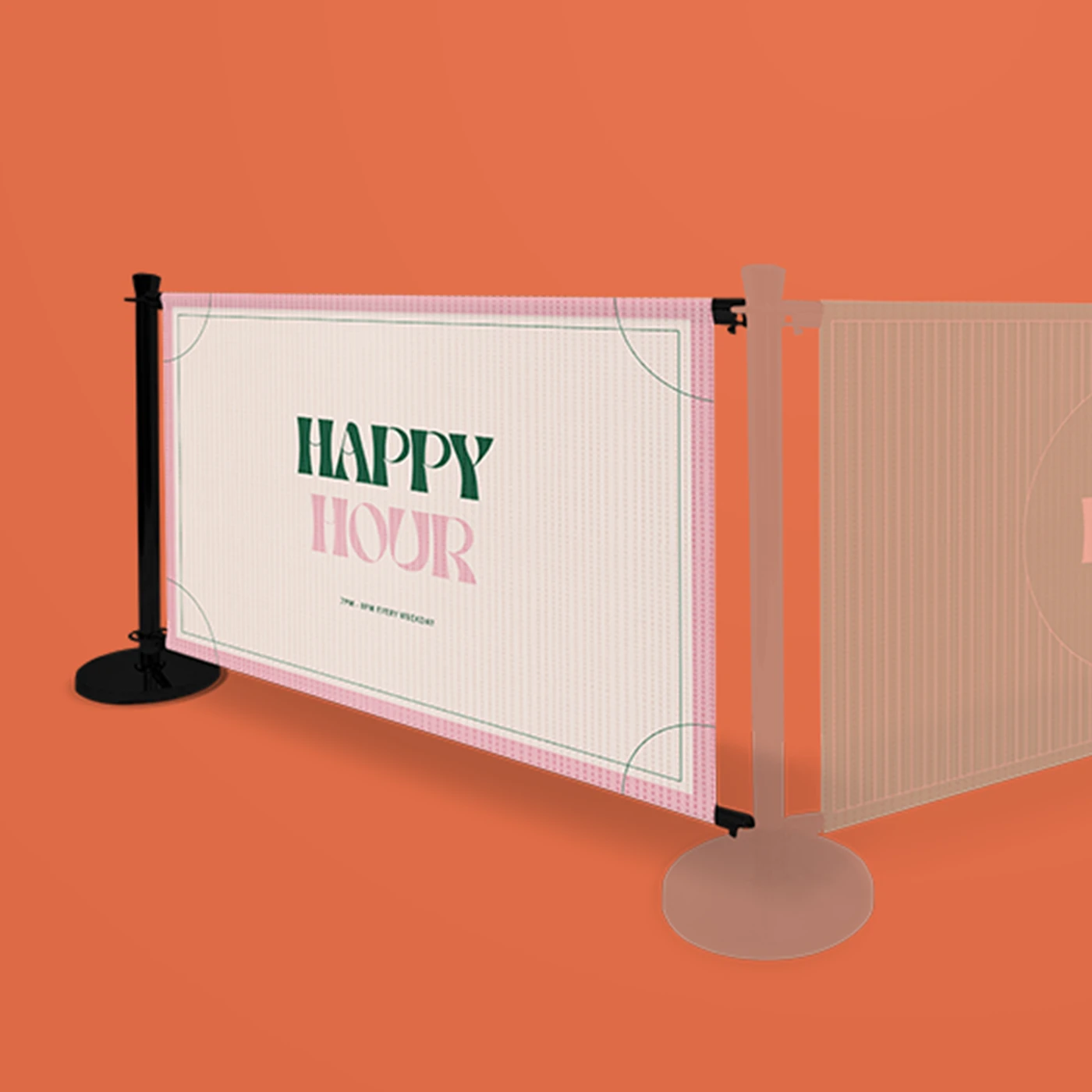 Cafe Barrier Extension Kit | Printed Cafe Barriers | Printed.com