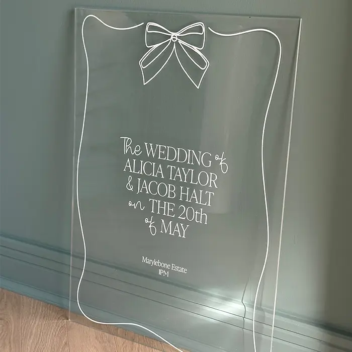 Acrylic Wedding Signs | Acrylic Wedding Signage | Printed.com