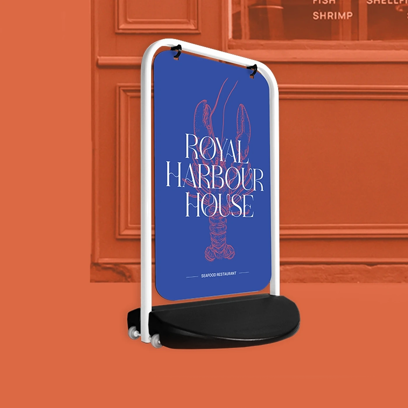 High-Impact Swing Board Pavement Signs | Printed.com