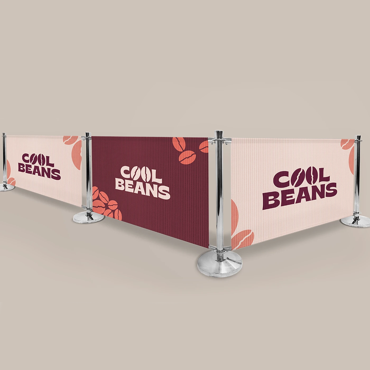 Triple Cafe Barriers | Branded Cafe Barriers | Printed.com