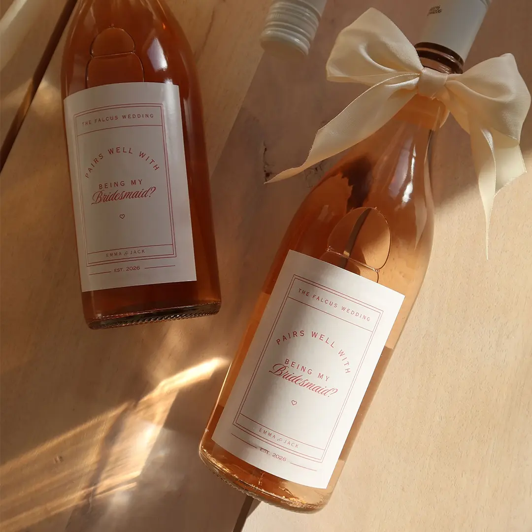 Wedding Bottle Labels | Customise Your Celebration | Printed.com