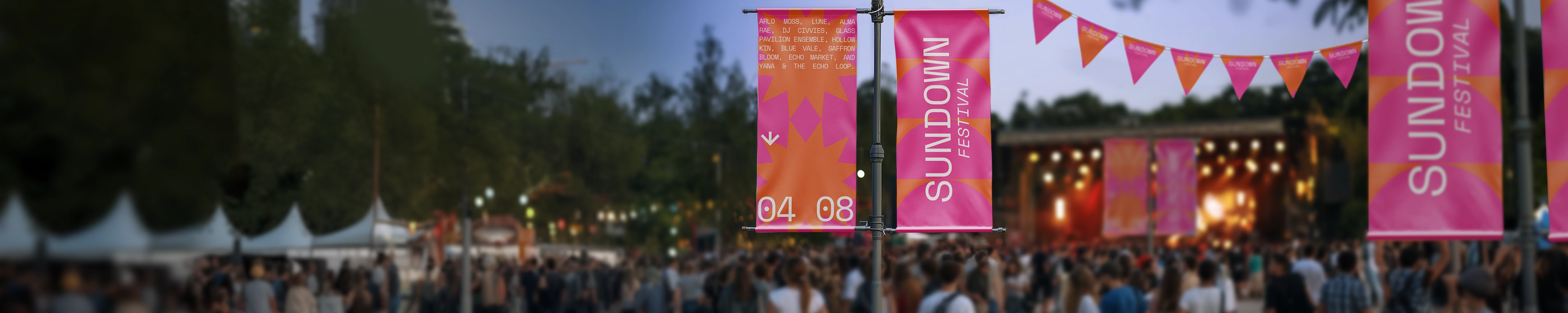 Festival Flag Printing, Flyers and Custom Merchandise | Printed.com