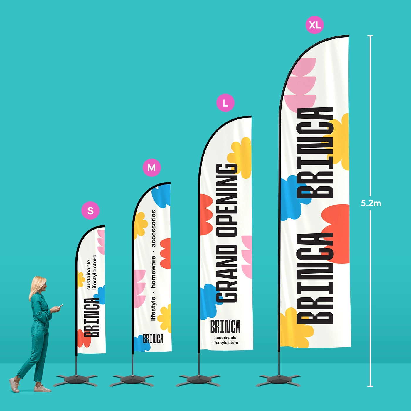 Printed Feather Flags | Stylish Branding Solutions | Printed.com