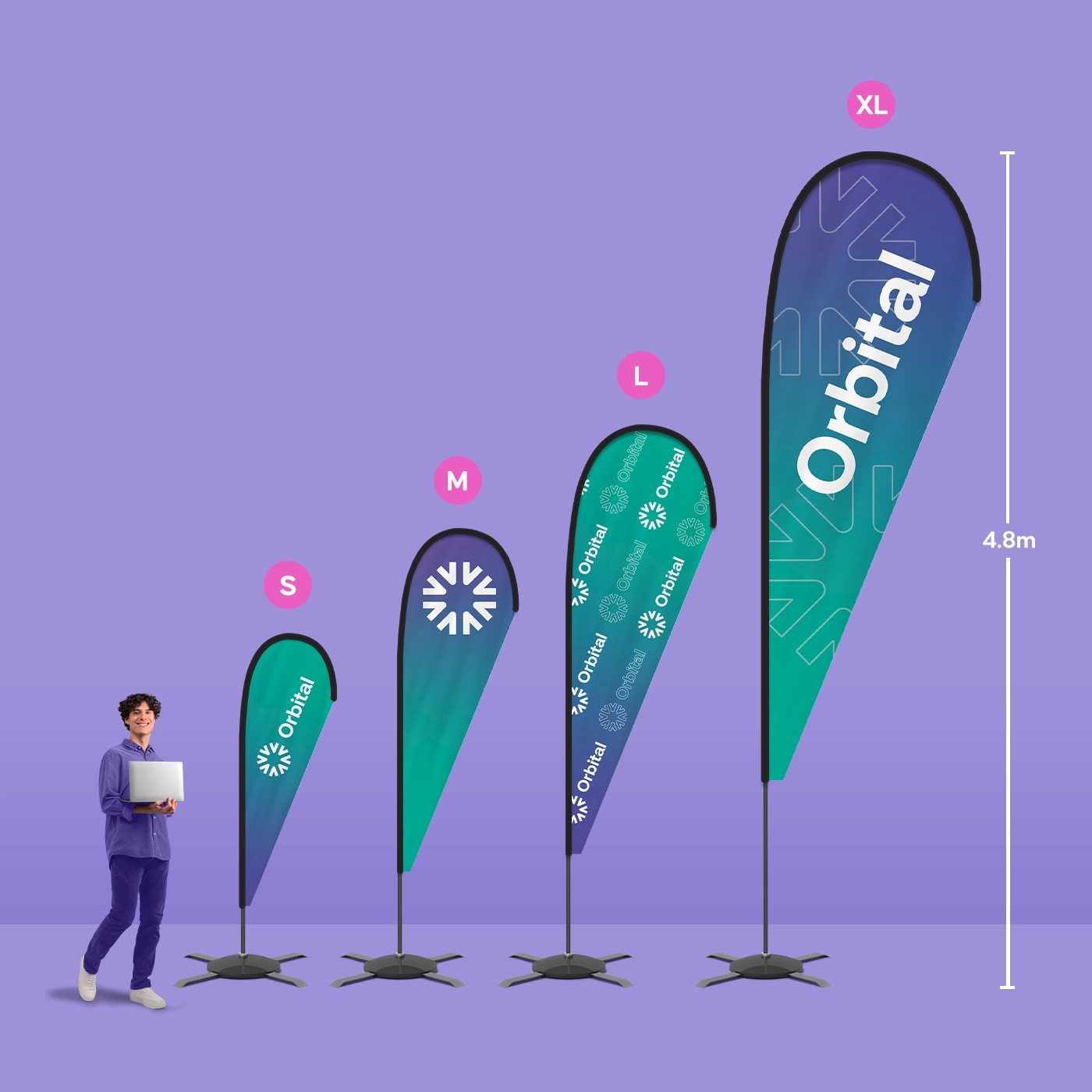 Teardrop Flags | Custom Eye-Catching Designs for Any Event