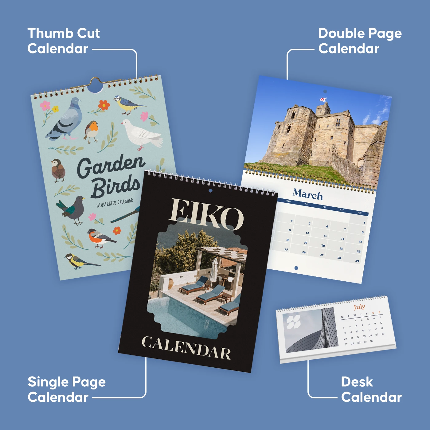 Custom Calendars | Bulk Calendar Printing | Printed.com
