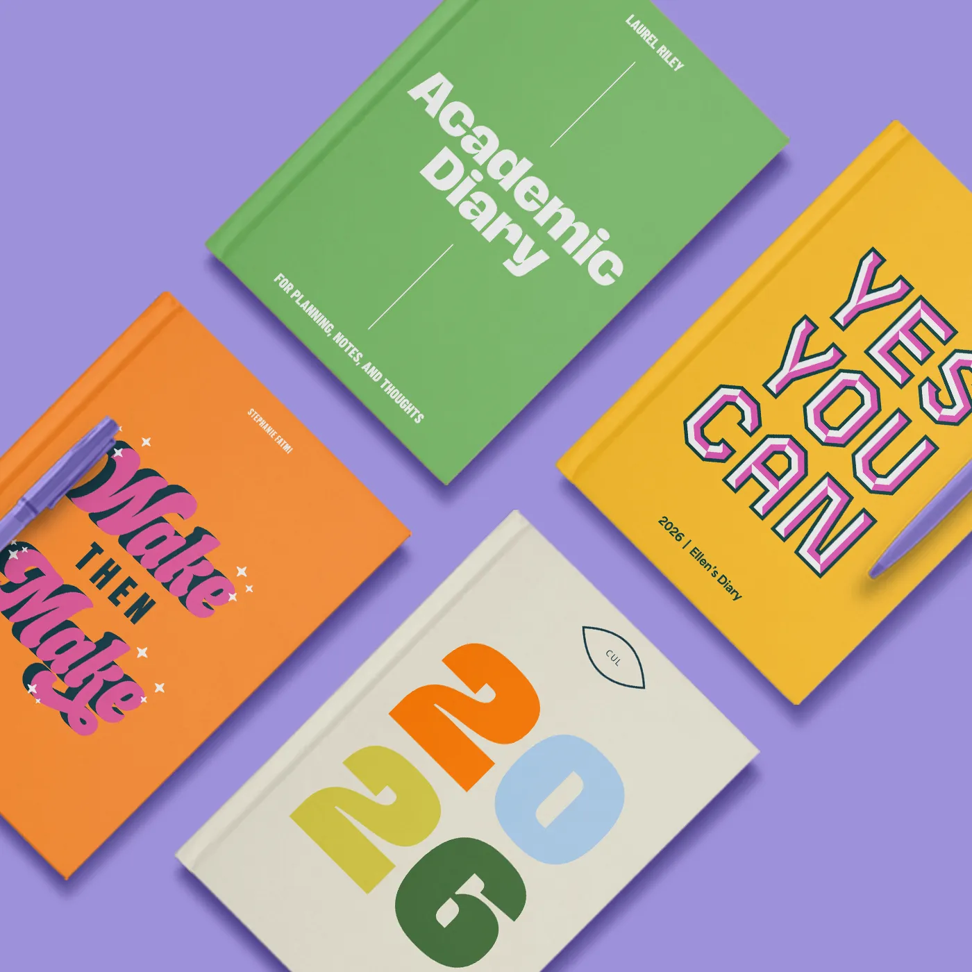 Personalised Diaries | 2026 Custom A5 Hardback Diaries